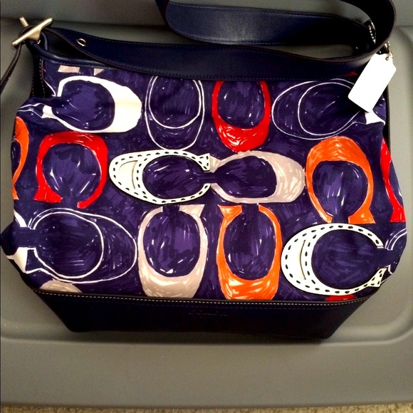 Coach | Bags | Unique Coach Signature Hobo Leather Details Excellent ...